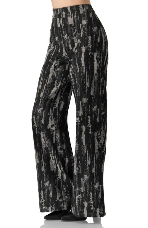 IVONNE Abstract Print Wide-leg Jeans
