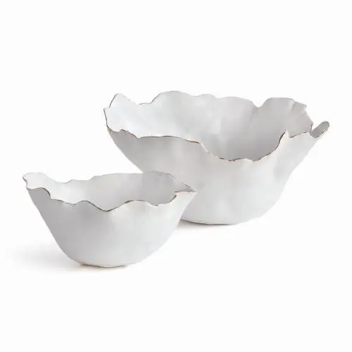 NAPA HOME & GARDEN Maribella Decorative Bowls Set Of 2 - White