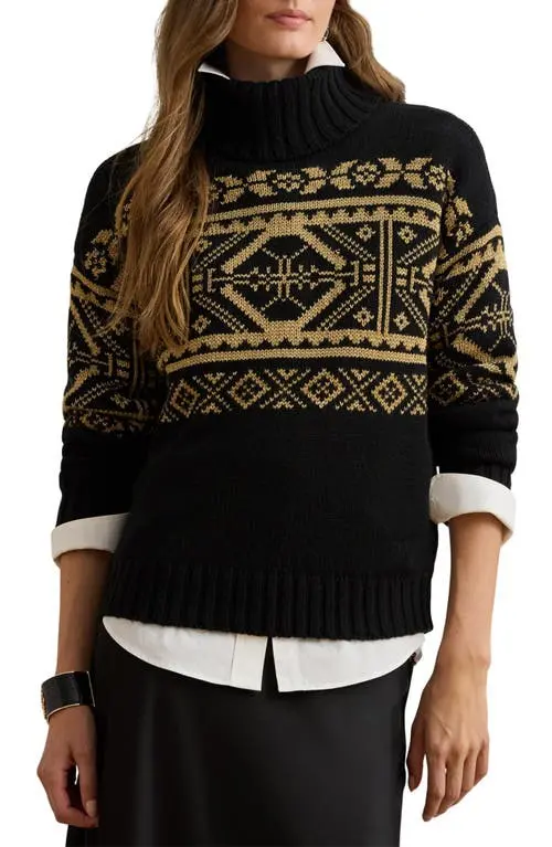 Ralph Lauren Fair Isle Turtleneck Sweater