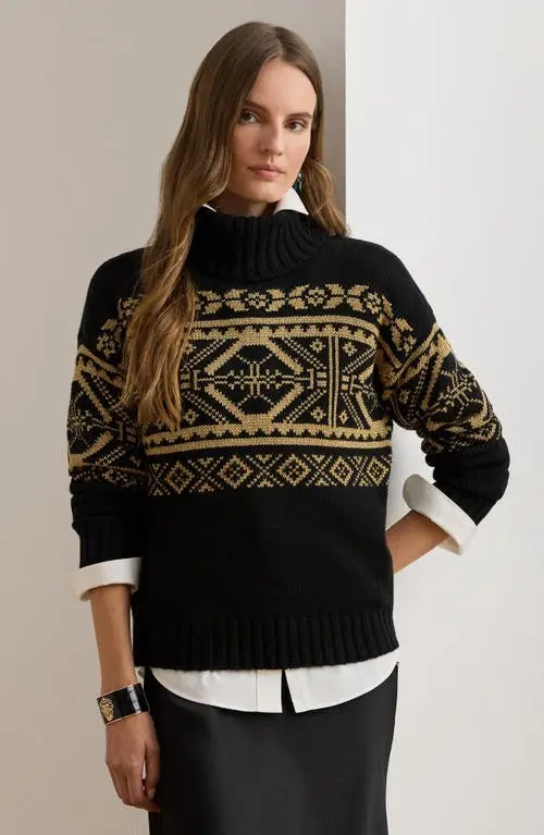 Ralph Lauren Fair Isle Turtleneck Sweater