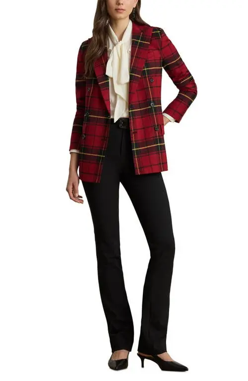 Ralph Lauren Tartan Wool-blend Blazer