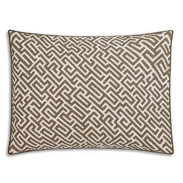 MATOUK Gabriel Quilted Standard Sham - Mocha