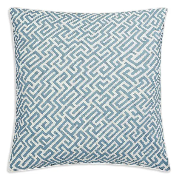 MATOUK Gabriel Quilted Euro Sham - Stony Blue