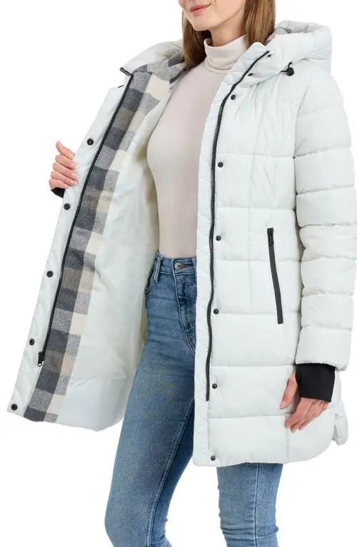 London Fog Fitted Puffer Coat