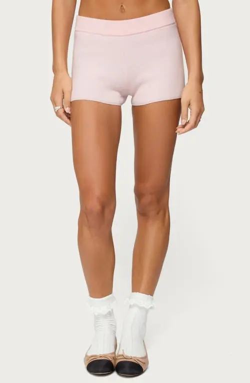 EDIKTED Lorie Ribbed Shorts