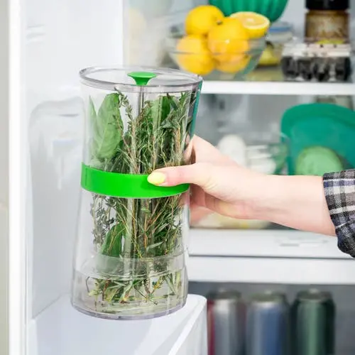 CUISIPRO Original Herb Keeper Keeps Herbs Fresh Storage Container
