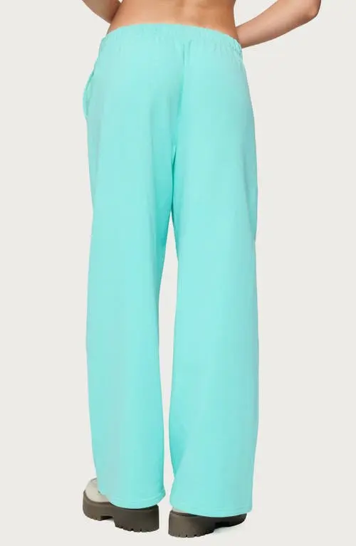 EDIKTED Logo Wide Leg Sweatpants