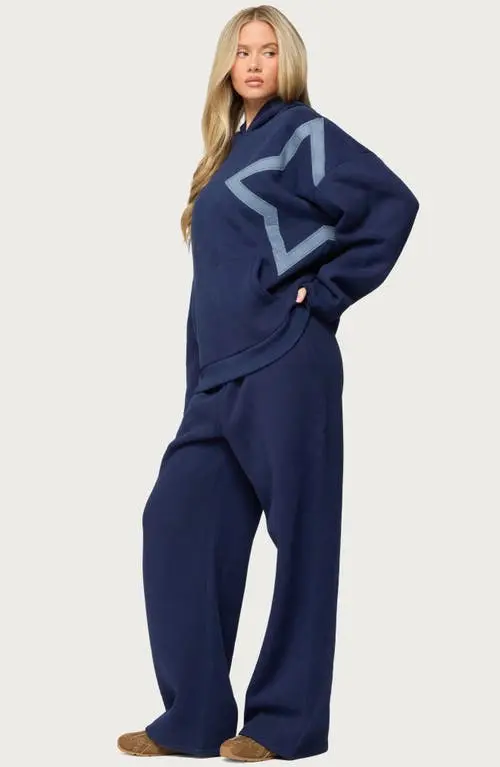EDIKTED Oversized Hoodie - Navy