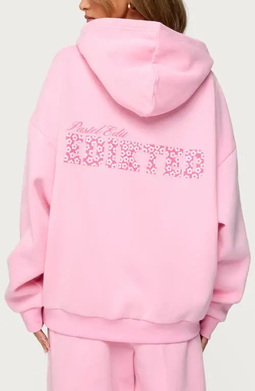EDIKTED Oversized Hoodie With Logo