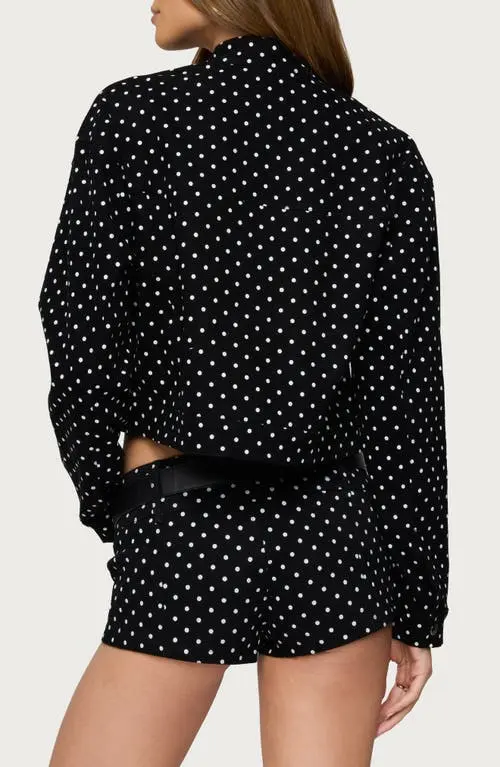 EDIKTED Tabitha Polka Dot Jacket