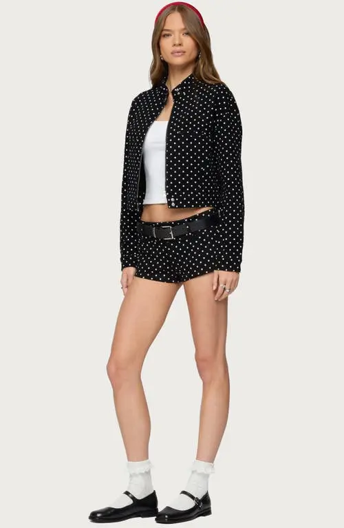 EDIKTED Tabitha Polka Dot Jacket