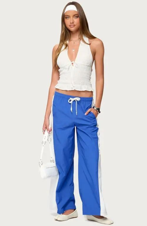 EDIKTED Jaye Contrast Panel Track Pants