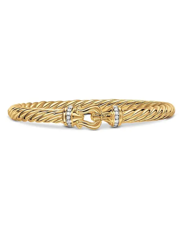 David Yurman Cablespira Buckle Bracelet - Gold
