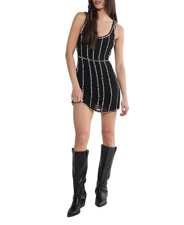 nasty gal black mini dress Chic Satin Mini Dress for Effortless Elegance main image 1