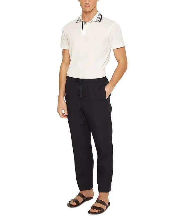 Orlebar Brown Alex Relaxed Fit Linen Pants - Night Iris