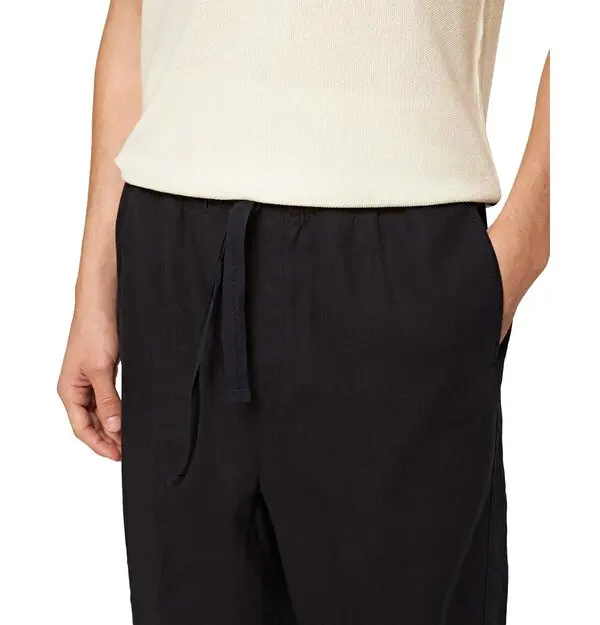 Orlebar Brown Alex Relaxed Fit Linen Pants - Night Iris