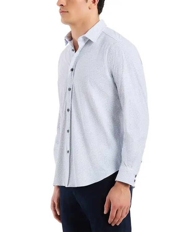 Robert Graham Asterik Knit Button Down Shirt