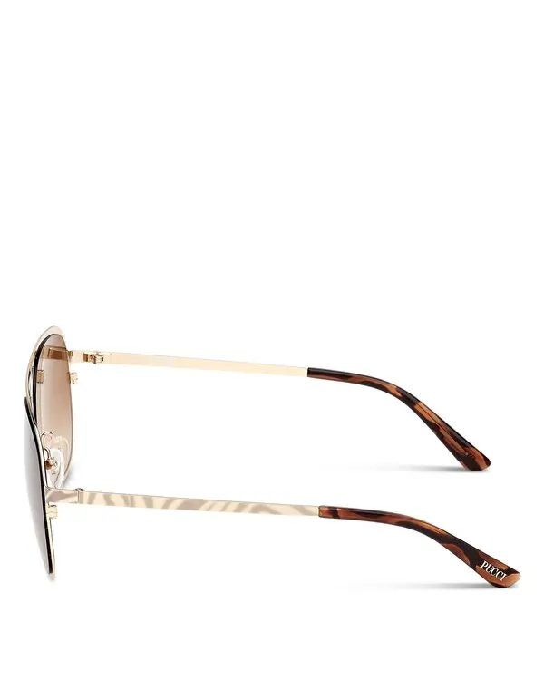 Emilio Pucci Pilot Sunglasses, 58mm