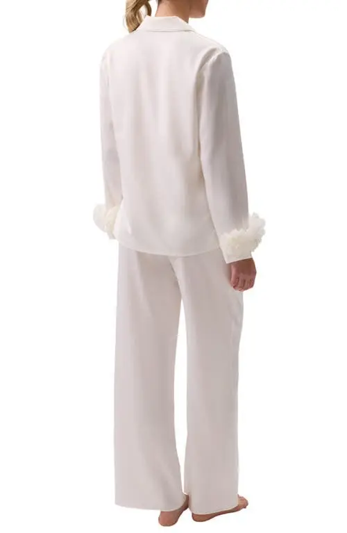 Rya Collection Sweetie Charmeuse Pajamas - Ivory