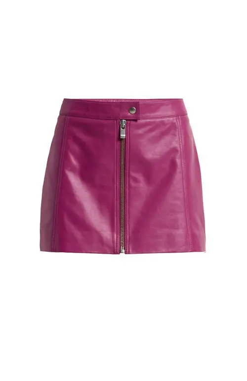 AS By DF Jeremiah Upcycled Leather Mini Skirt