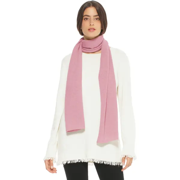 MONTICELLI CASHMERE Essential Pure Cashmere Maxi Wide Scarf - Baby Pink