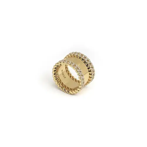 ZARUX Stone Ring - Yellow Gold