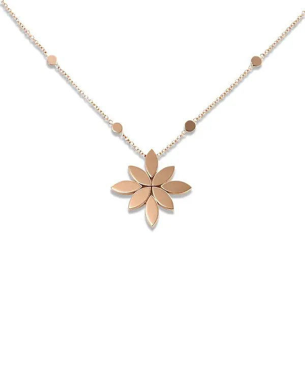 Pasquale Bruni 18k Ghirlanda Flower Pendant Necklace - Rose Gold