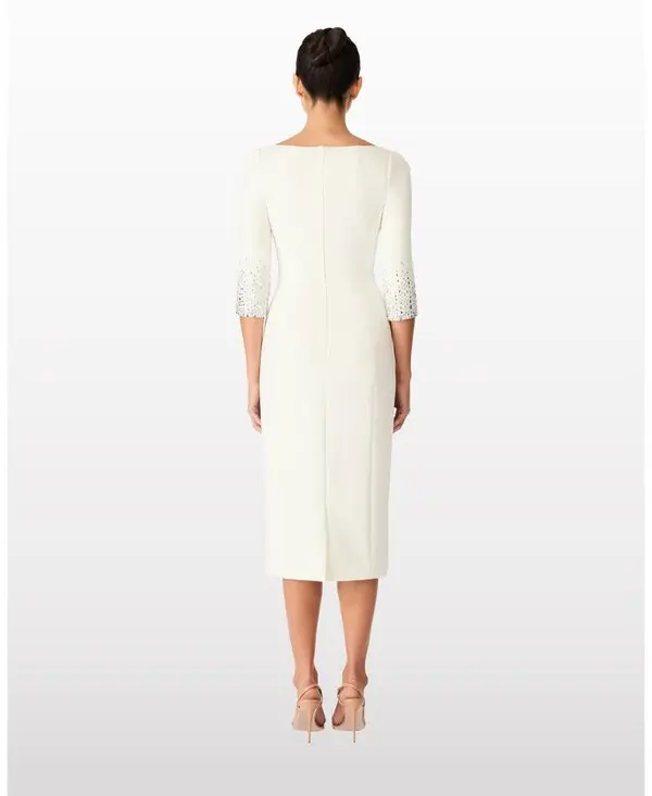 Jenny Packham Rosebud Midi Dress - Vanilla