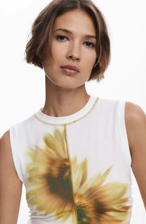 Desigual Floral Graphic Tank