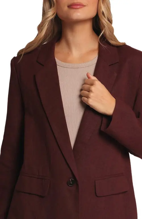 PETAL & PUP Oversized Blazer With Notched Lapels