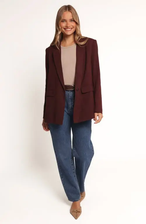 PETAL & PUP Oversized Blazer With Notched Lapels