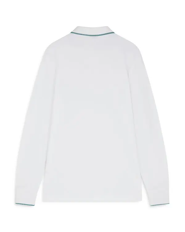Paul Smith Long Sleeve Polo Shirt - White