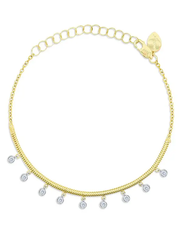 Meira T 14k White And Yellow Diamond Bracelet - Gold