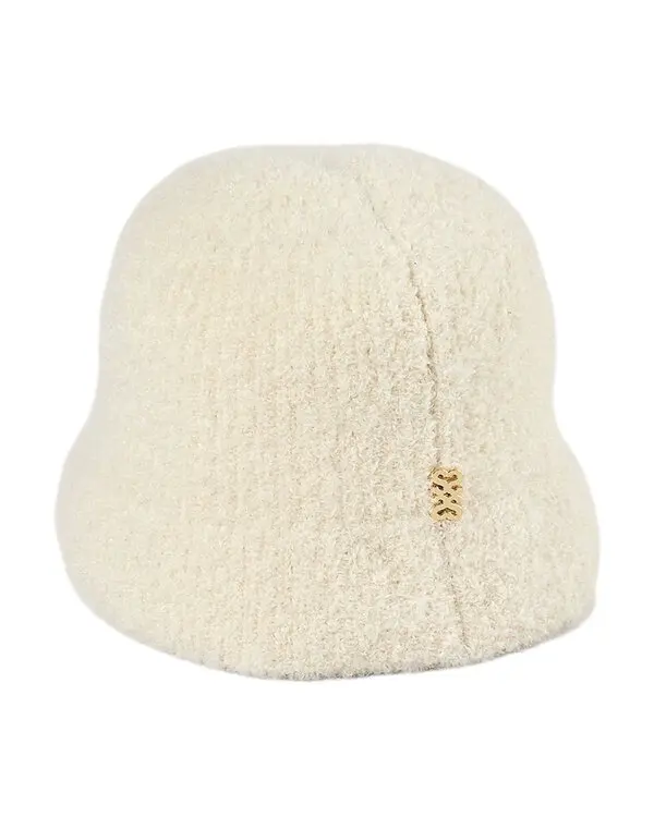 Sandro Wool And Cashmere Bucket Hat - Ecru