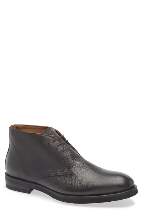 Nordstrom Italian Collection Saluzzo Chukka Boot - Dark Brown Leather