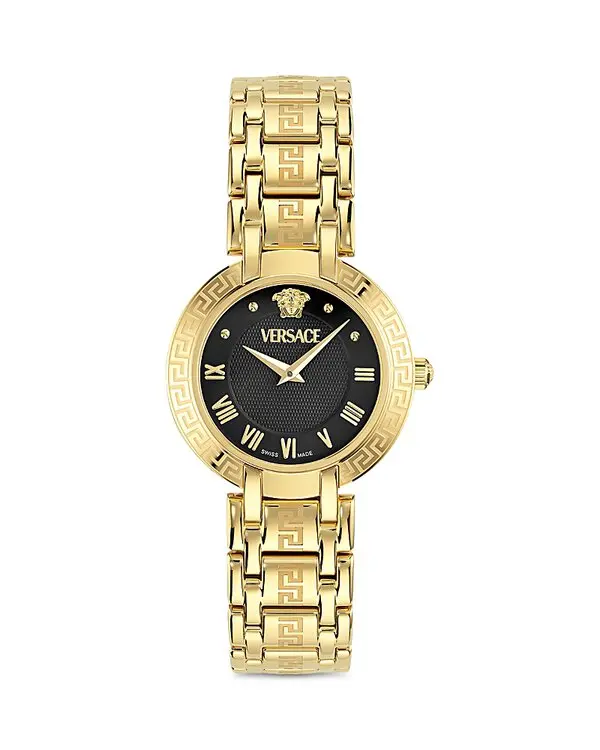 Versace Antlia 34mm Watch - Black/gold
