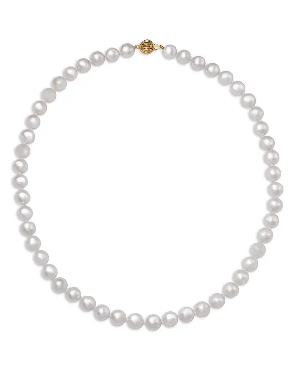 Bloomingdale'S Cultured Akoya Pearl Necklace - White