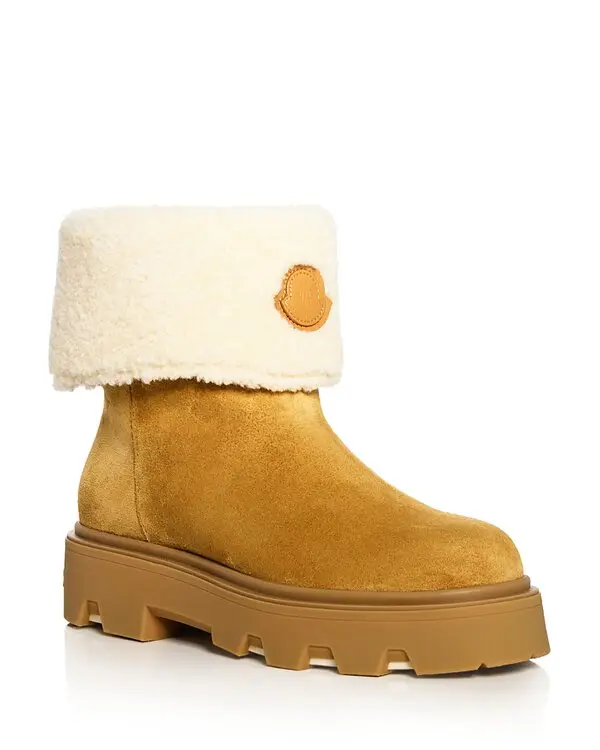 Moncler Aurea Mid Ankle Boots - Camel