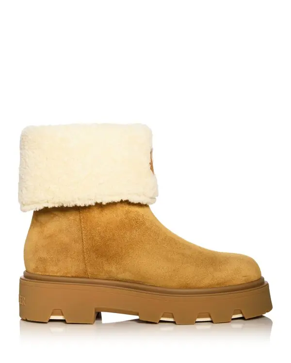 Moncler Aurea Mid Ankle Boots - Camel