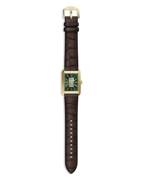 Fossil Carraway Automatic Croc-embossed Leather Watch