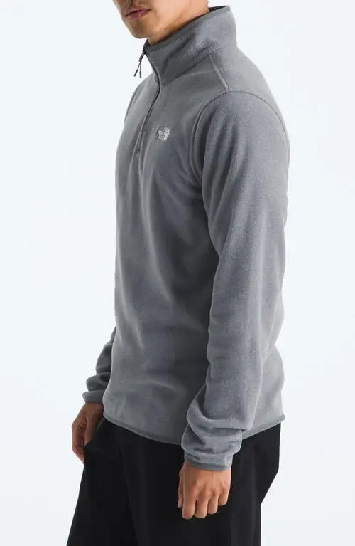 The North Face Glacier Fleece Quarter Zip Pullover - Tnf Mid Grey Heather
