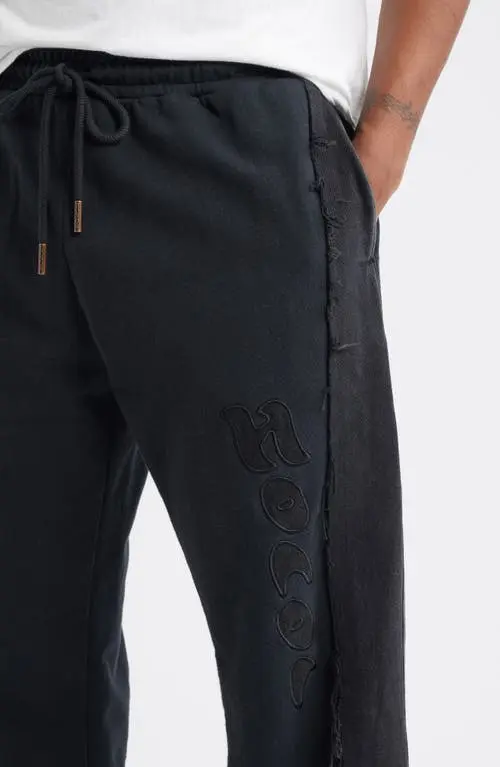 HONOR THE GIFT Mixed Media Sweatpants - Black