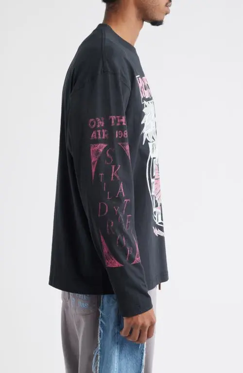 HONOR THE GIFT Night Skate Long Sleeve Cotton Graphic T-shirt