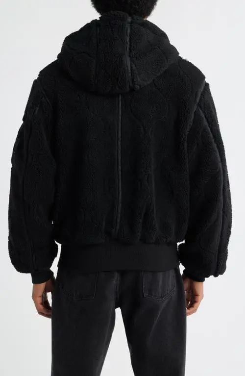 Alpha Industries Quilted Fleece Hooded Flight Jacket