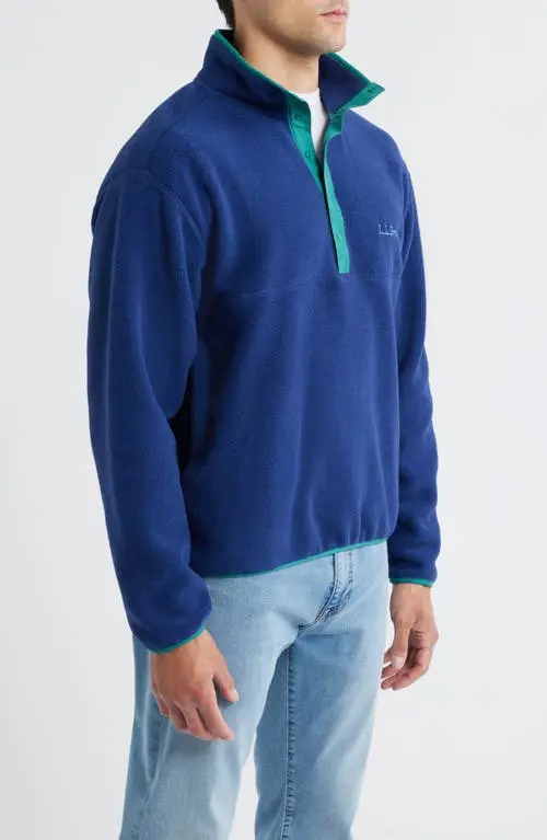 L.l.bean Classic Fleece Half Snap Pullover - Night