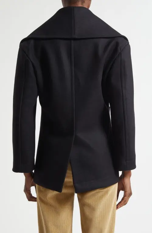 Bottega Veneta Stretch Wool Blend Felt Double-breasted Coat