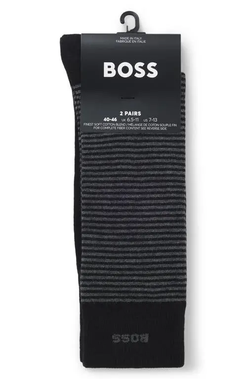 BOSS Assorted 2-pack Dress Socks - Black