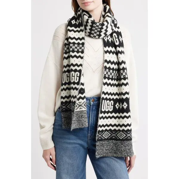 UGG Chunky Uggisle Scarf - Black Multi