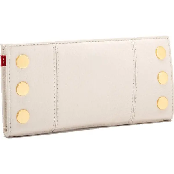 HAMMITT 110 North Leather Wallet - Calla Lily/brushed Gold
