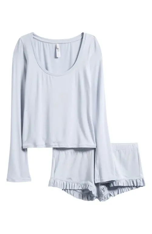 SKIMS Scoop Neck Top And Shorts Pajama Set